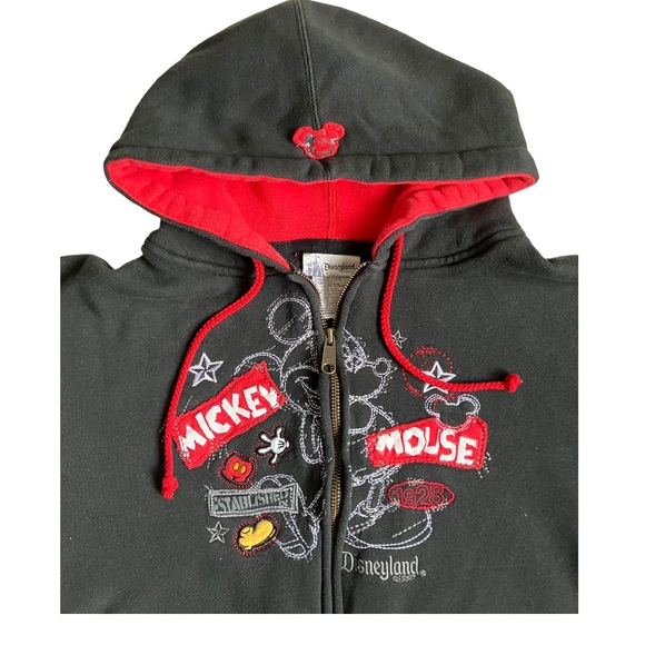 Disney | Tops | Disney Mickey Mouse Zip Up Hoodie Women Size Small ...